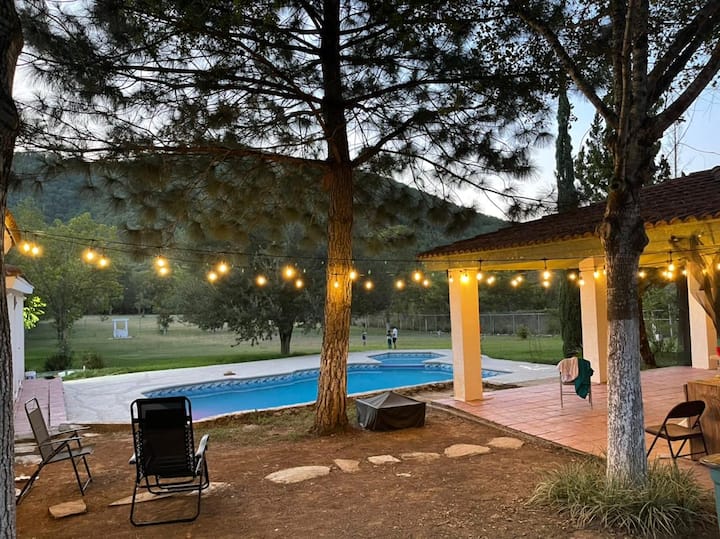 Refugio Familiar Con Mucha Paz En Bioparque - Nuevo Leon