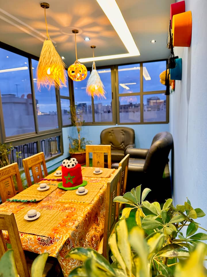 As269 Terrasse Center Ville Tramway Parking Free - Casablanca