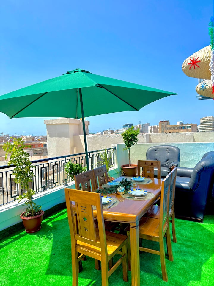 As269 Terrasse Center Ville Tramway Parking Free - Casablanca