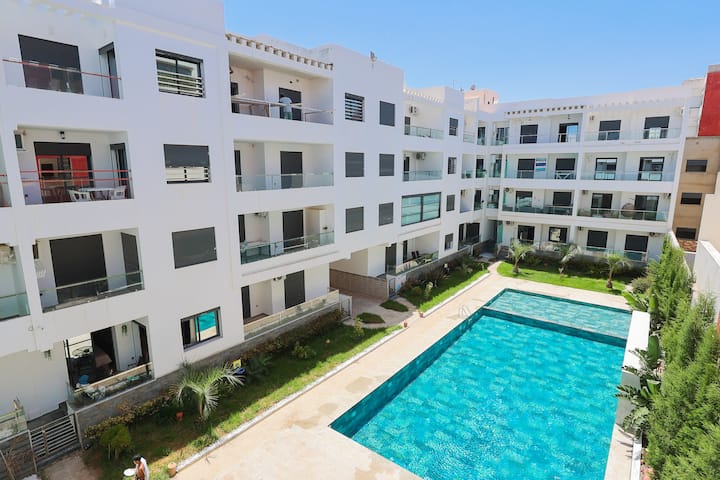 Aroussat Annakhil-232-piscine-2km Plage-aéroport - Tetouan