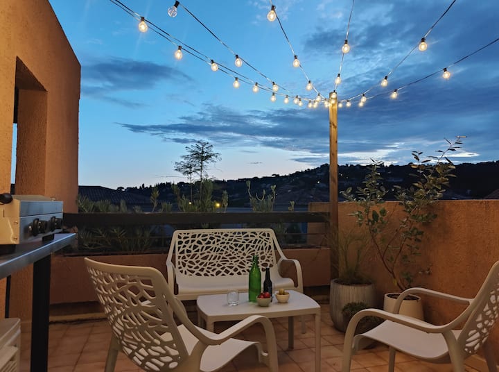 Souleyado Plage à 5 Min à Pieds 2 Belles Terrasses - Le Lavandou