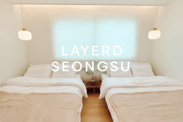 [Layerd]  공항버스 도보 3분 •6인객실•3bed•성수역9분• | 무료짐보관 서비스 - Seoul