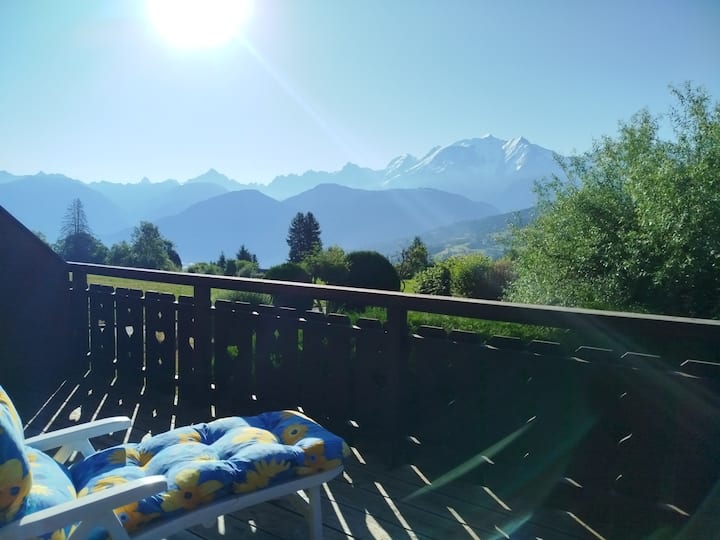 Demi-chalet Face Au Mont-blanc - Combloux