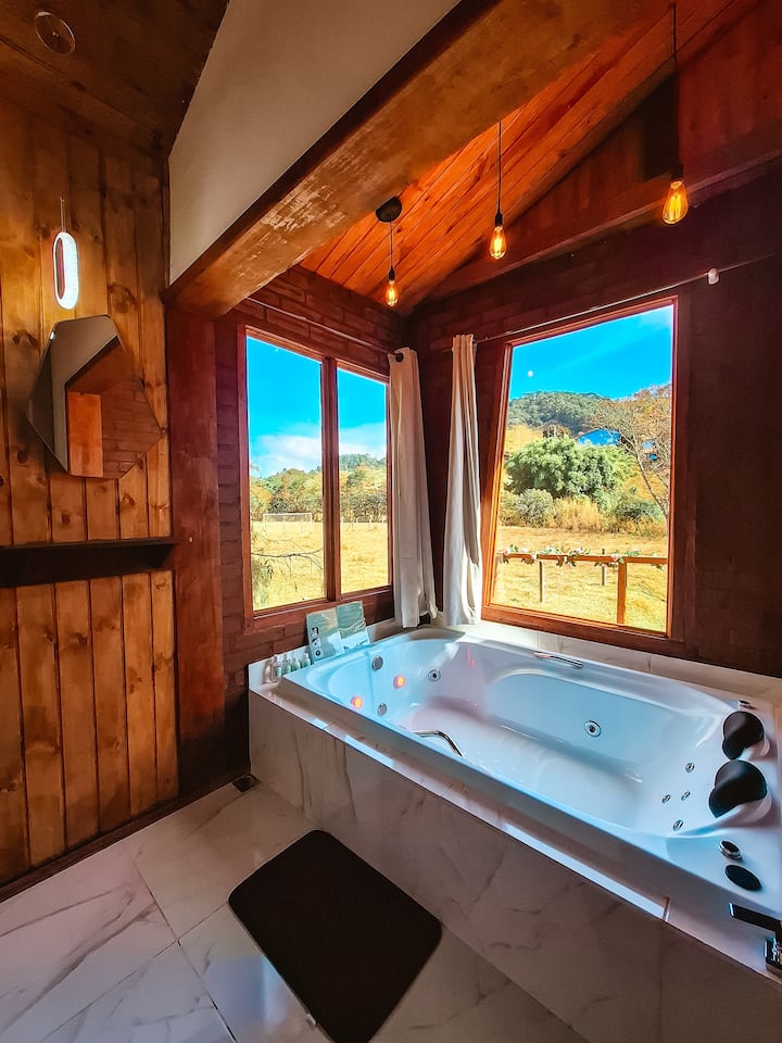 Chalé Romântico: Banheira, Natureza E Pet Friendly - Santo Antônio do Pinhal