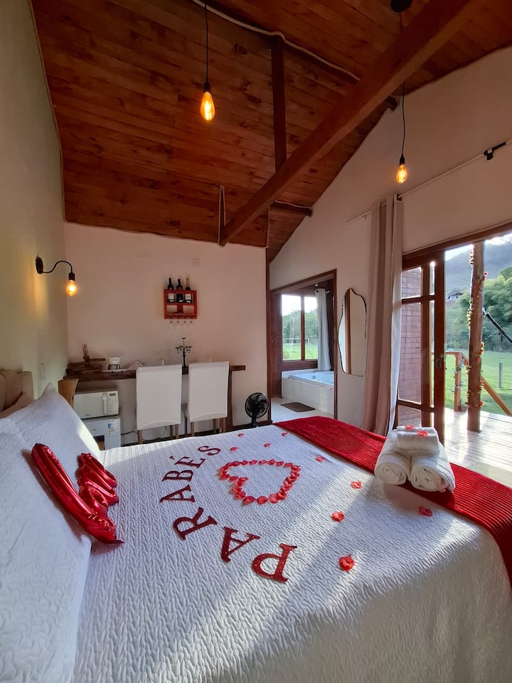 Chalé Romântico: Banheira, Natureza E Pet Friendly - Santo Antônio do Pinhal