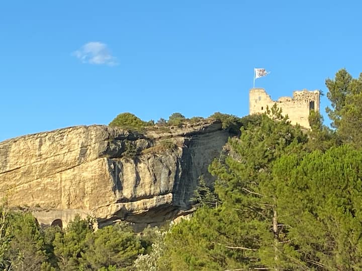 Au Calme , Vue Imprenable Château & Vieille Ville - Malaucène