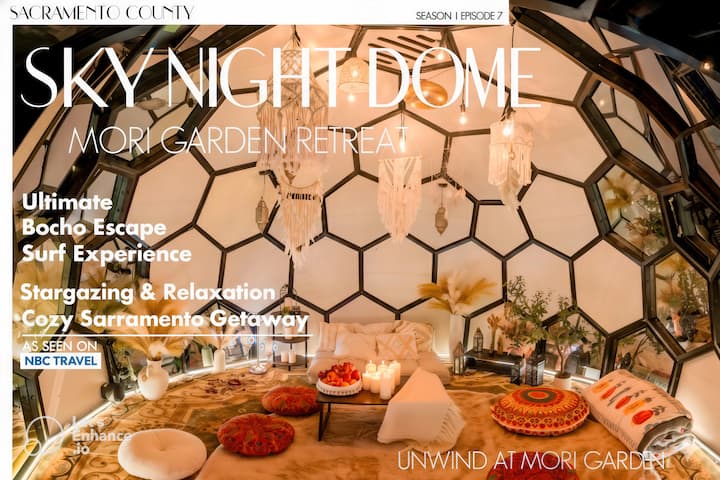 Sleeps 10 •Boho Dome • Hot Tub, Games &Golf Escape - Elk Grove