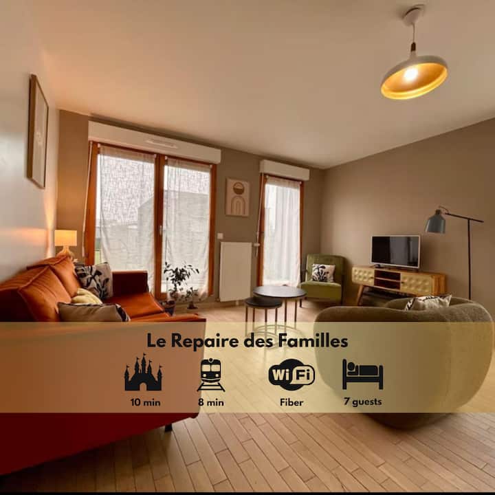 Le Repaire Des Familles ~ 10min Disney ~ 7 Pers. - Saint-Thibault-des-Vignes