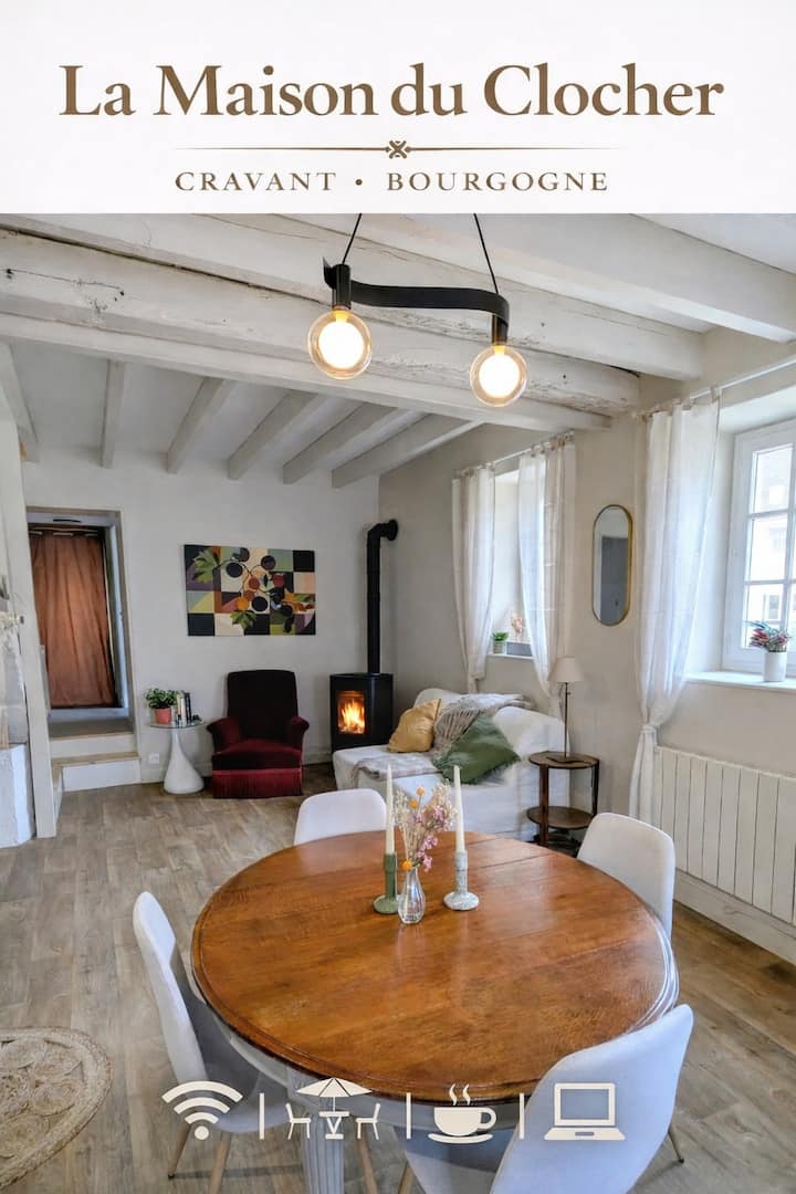 Maison Cosy Avec Cour Privée En Bourgogne - Bourgogne-Franche-Comté