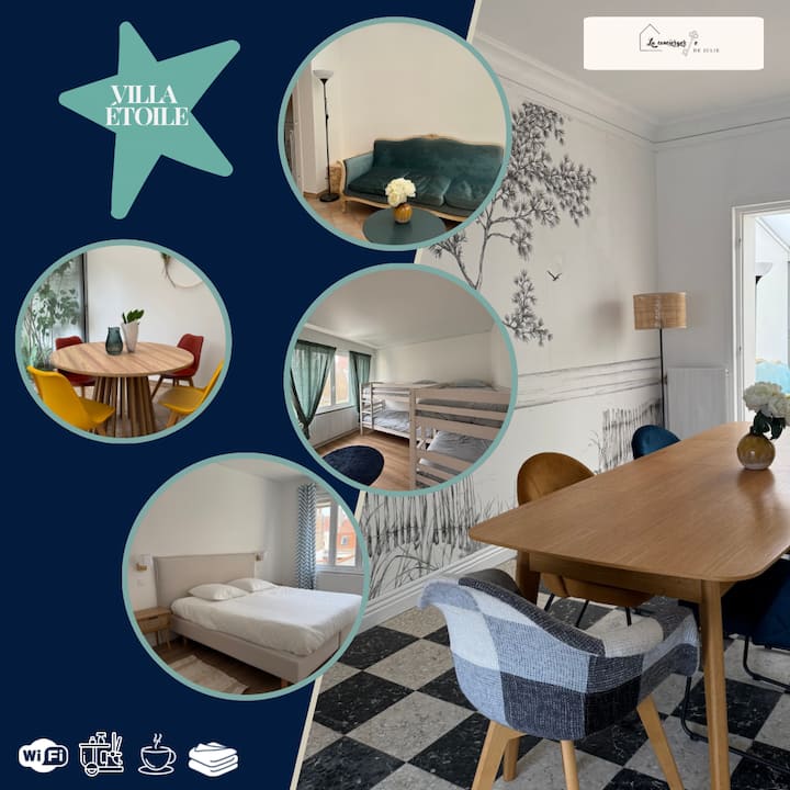 Villa Malo ÉToile - 6 P. - Proche Mer Et Centre - Dunkerque