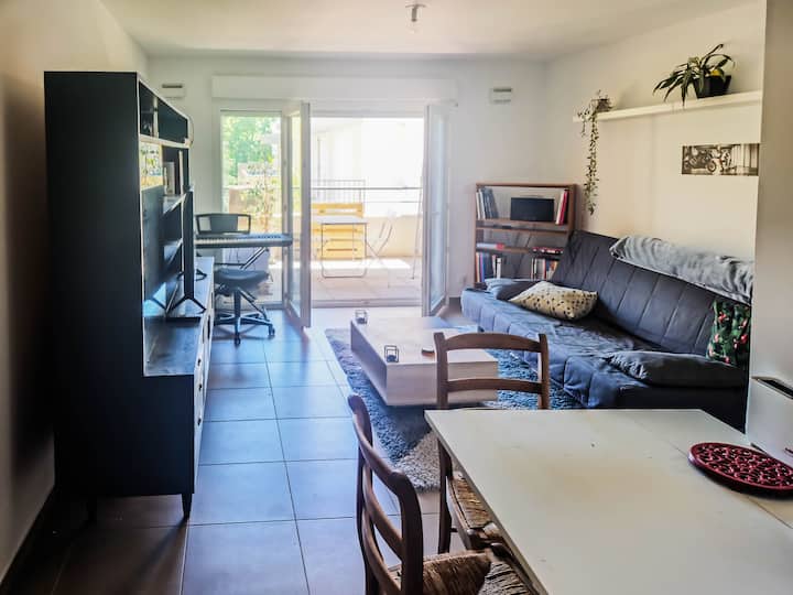 T2 Calme Avec Balcon Proche Tram - Castelnau-le-Lez