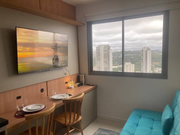 Studio Faria Lima: 23rd Floor View & Pool - Pinheiros