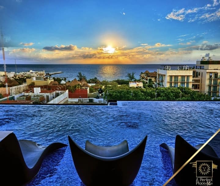 Relax Con Jacuzzi, Sauna Y Alberca A Pasos Del Mar - Playa del Carmen