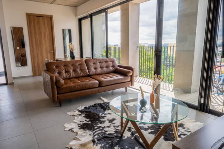The Sixth Floor. New Apartment With City View - Guadalajara