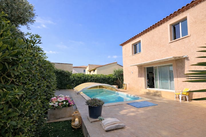 Belle Villa 8 Pers • Piscine Privée • 5 Min Plage - Saint-Cyprien