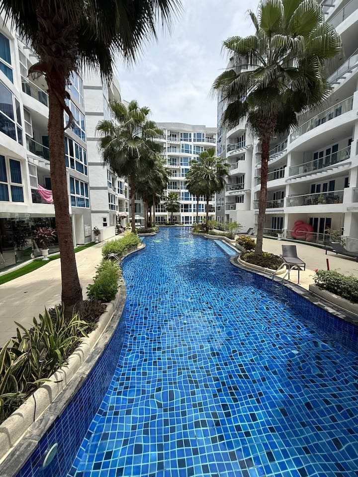 #L2 Avenue Bordée D'arbres / Appartement Avec Système D'eau / Centre-ville / Commodité De Vie / Voyage Pratique / Location Mensuelle Possible / Hôte Chinois - Pattaya