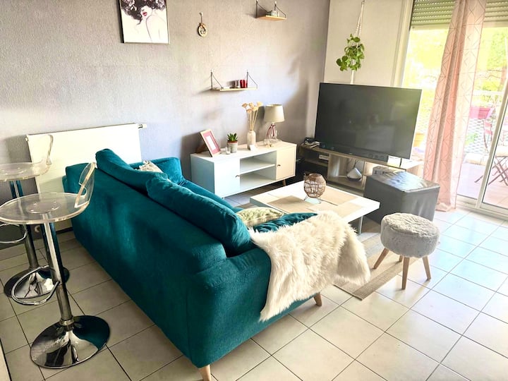 Appartement T2 Cosy Avec Garage Et Terrasse - Montpellier