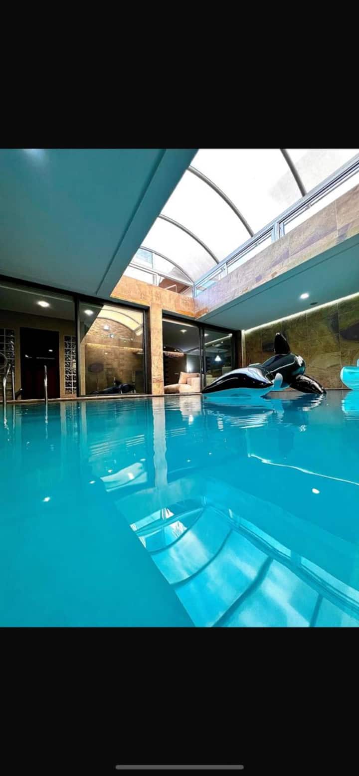 Indoor Pool Luxury Villa Ain Diab Near Beach - Casablanca