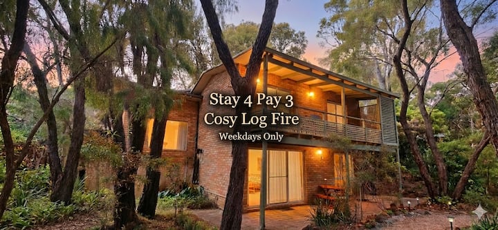 Riverbend Retreat: Cosy Log Fire, Walk To Town. - Margaret River