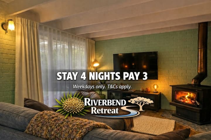Riverbend Retreat: Cosy Log Fire, 2 Mins To Town! - Margaret River