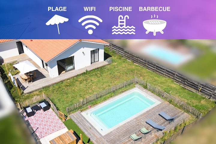 Charmante Villa Avec Piscine Pour 6pers. Maximum - Biscarrosse