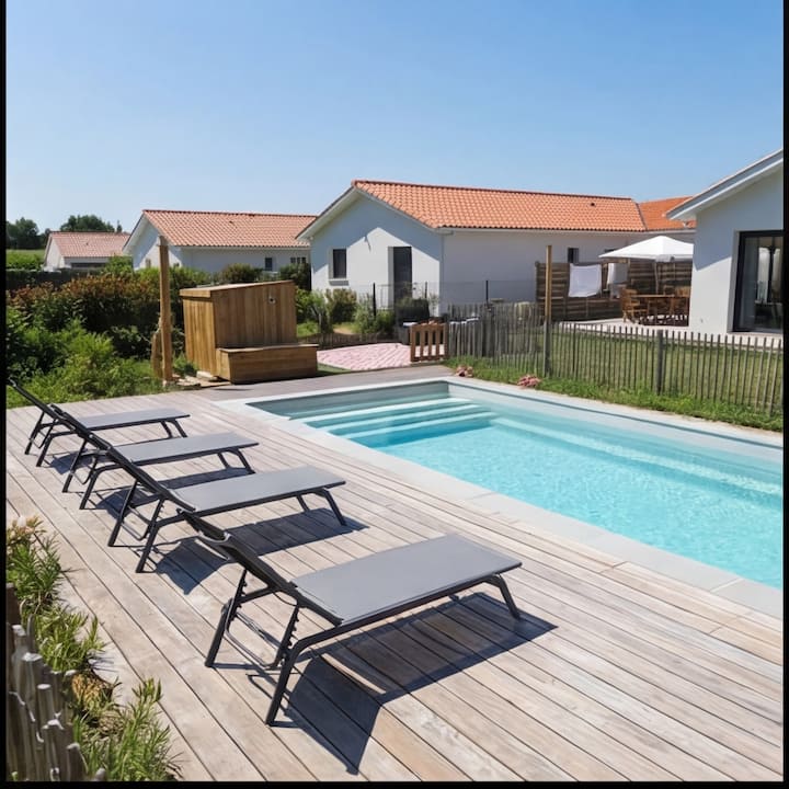 Charmante Villa Avec Piscine Pour 6pers. Maximum - Biscarrosse