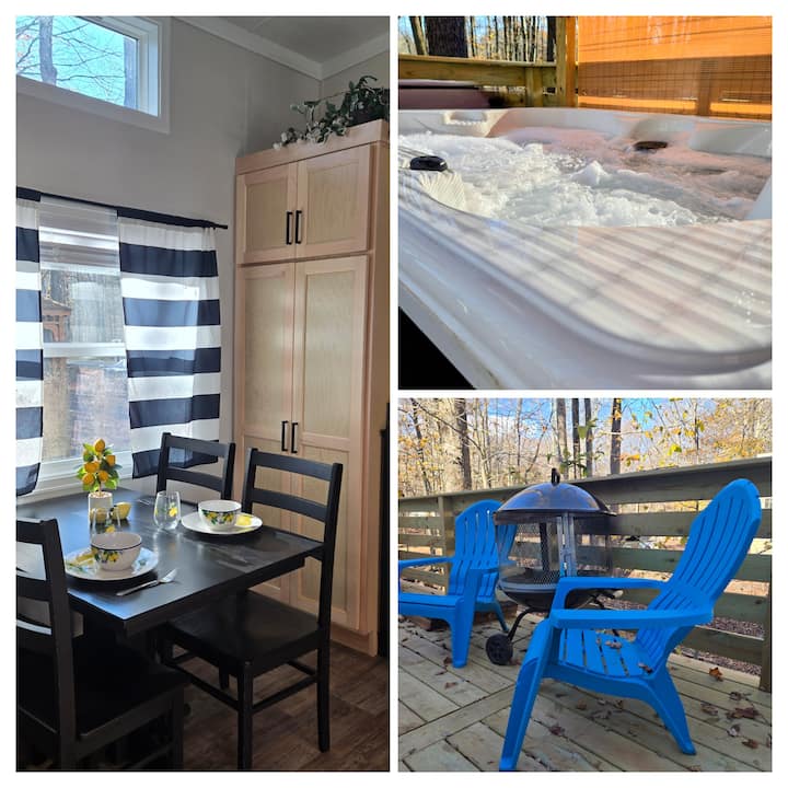 Modern Tiny Home/secluded Hot Tub&deck/near Hiking - 莫斯科