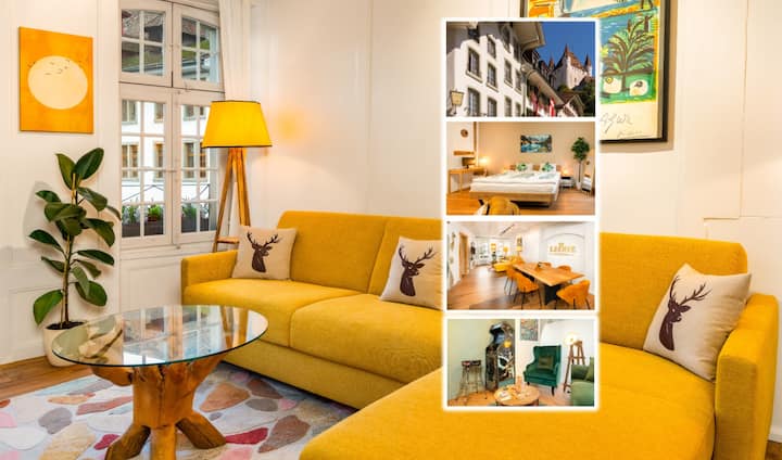 120m² Private Old Town Loft | Golden-castle Loft - Spiez