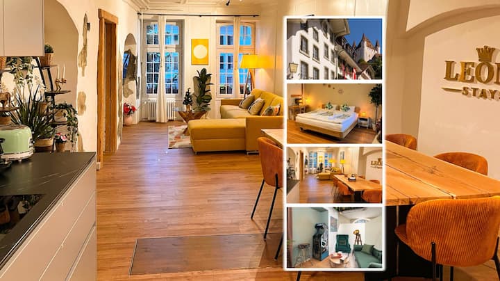 Leone Stays | Golden Castle Loft | 110m²| Old Town - Thun
