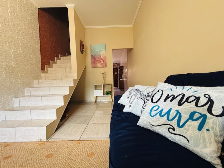 Casa 2 Suítes Estacionamento A 400m Da Praia - Praia Grande