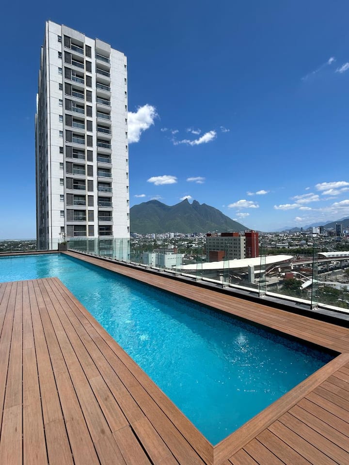 Luxury New Aptv7 Kingsize W/pool + Parking + Gym - Monterrey