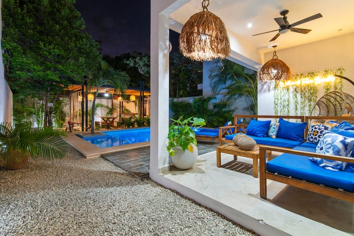 Casa Dallas-minigolf/pool/pergola/free Bikes/grill - Tulum