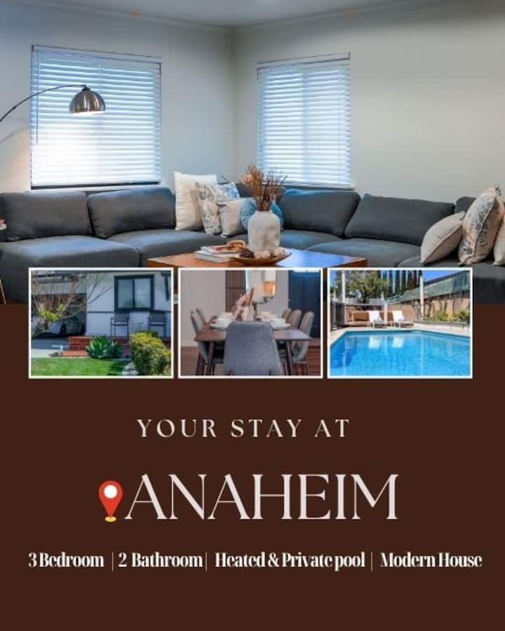 Modern Oasis W/heated Private Pool In Anaheim - Anaheim, CA