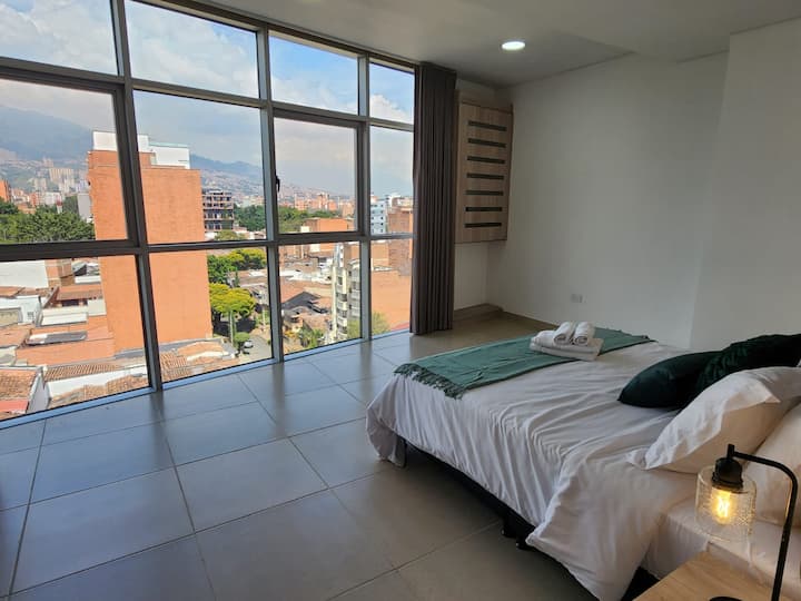 Modern Studio W/ Fast Wifi 500mbps - Loft 33 804 - Medellín