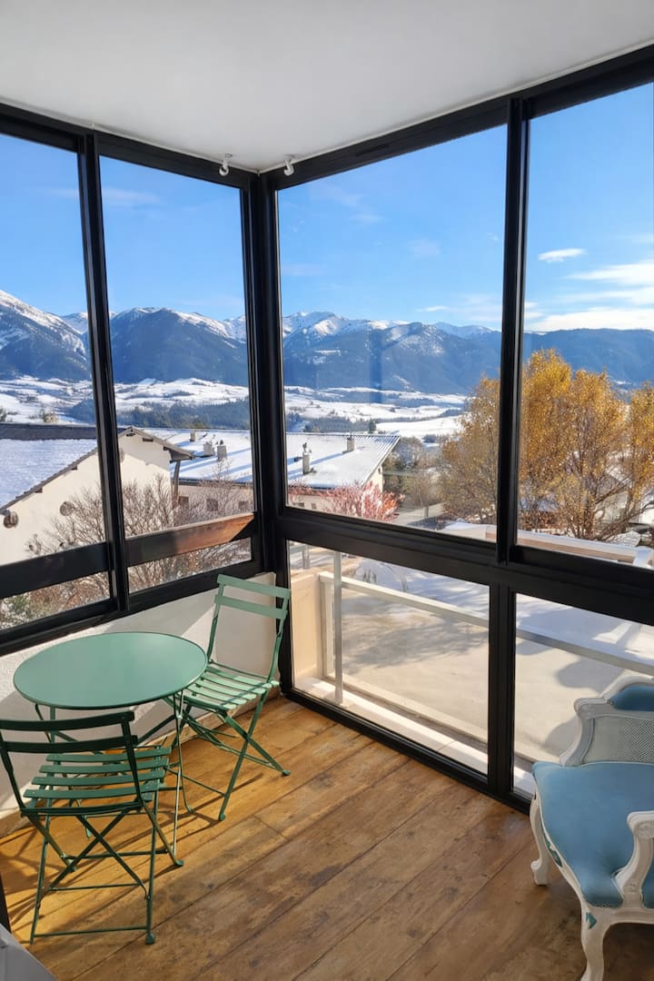 Cosy T2 Avec Véranda Et Parking - Font-Romeu-Odeillo-Via