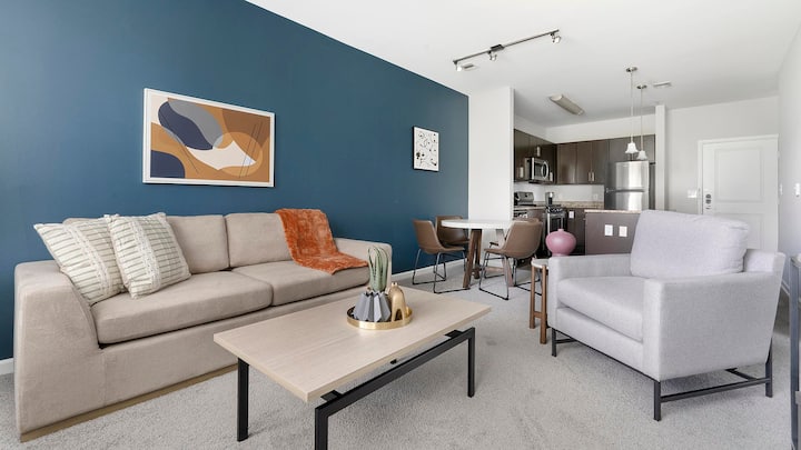 Landing | Modern 1bd, Gym, Game Room - Bayonne, NJ
