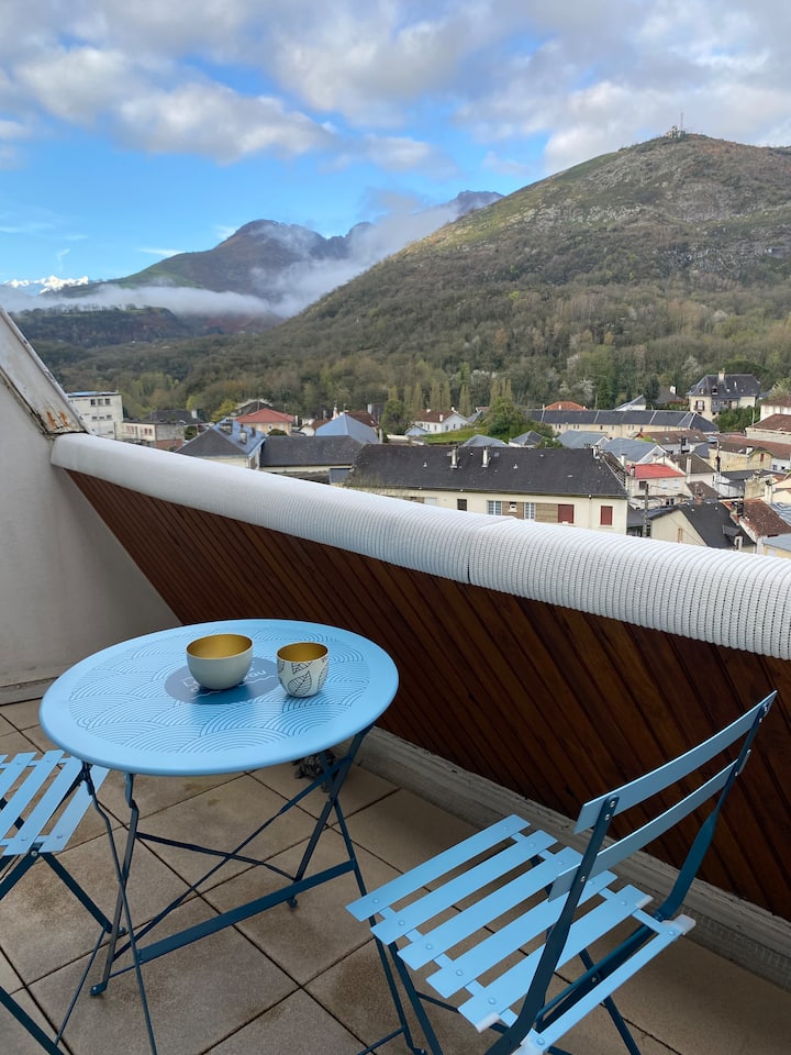 Joli Studio Plein Centre Avec Vue Sur Montagnes - Lourdes