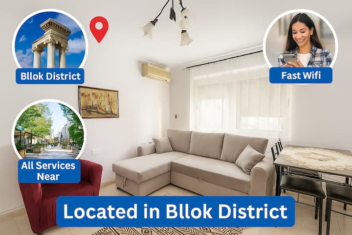 Blloku Central Apartament • Arrivée 24/7 - Tirana