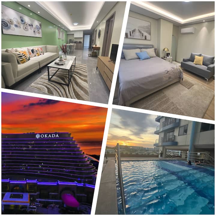 10px 100sqm Penthouse Free Pool Near Okada Airport - Aéroport Ninoy Aquino (MNL)