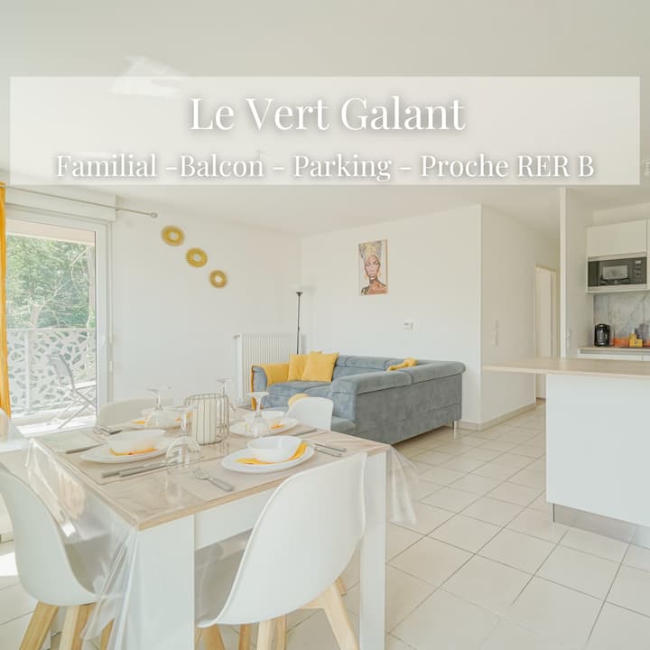 Balcon, Parking, Vue Forêt, à 8 Min Rer B - Villepinte