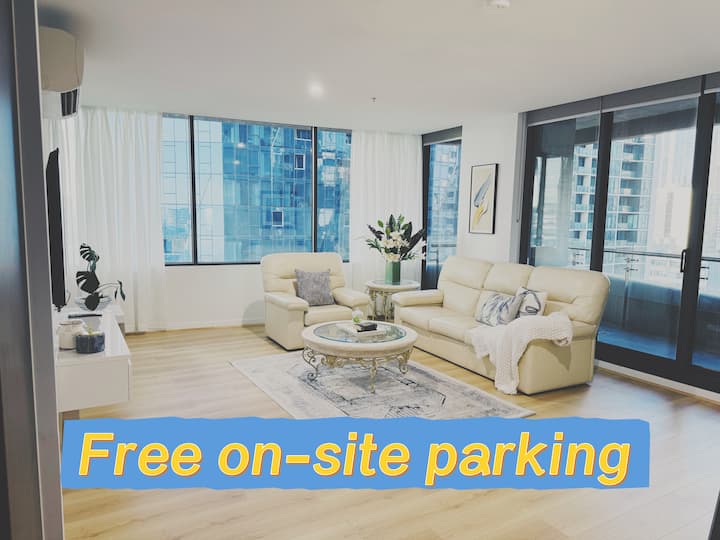 2 Br |Southern Cross|onsite Parking|sauna & Gym - Melbourne