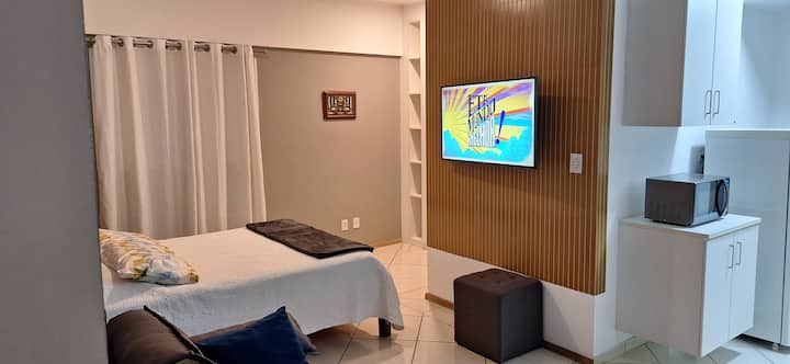 Studio Moderno, Aconchegante, 1vaga, Tvsmart, Wifi - São Carlos