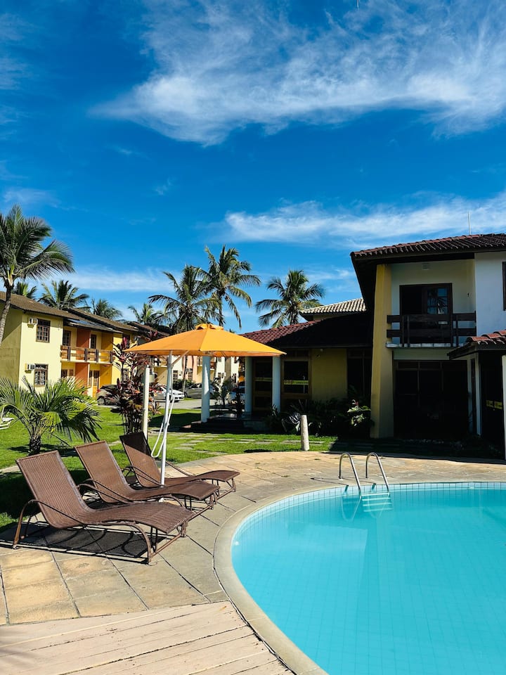 Apê à Beira-mar  Praia De Taperapuan Piscina E Ar - Porto Seguro