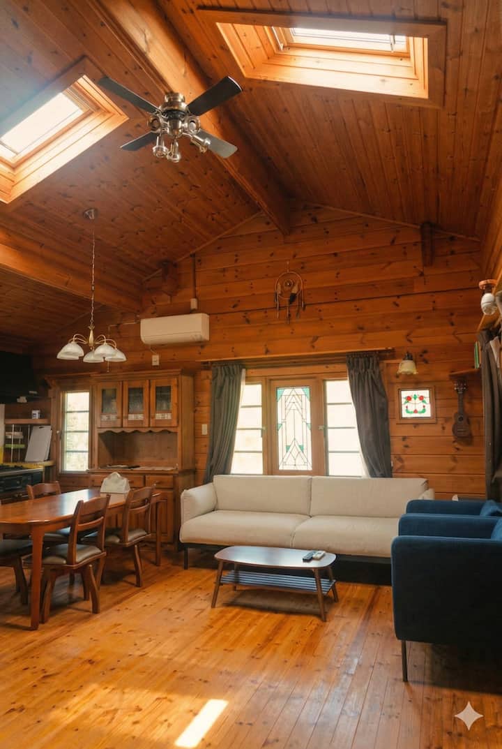 【海まで車３分！】木のぬくもりに癒されるログハウス/サーフィン/Bbq - Isumi