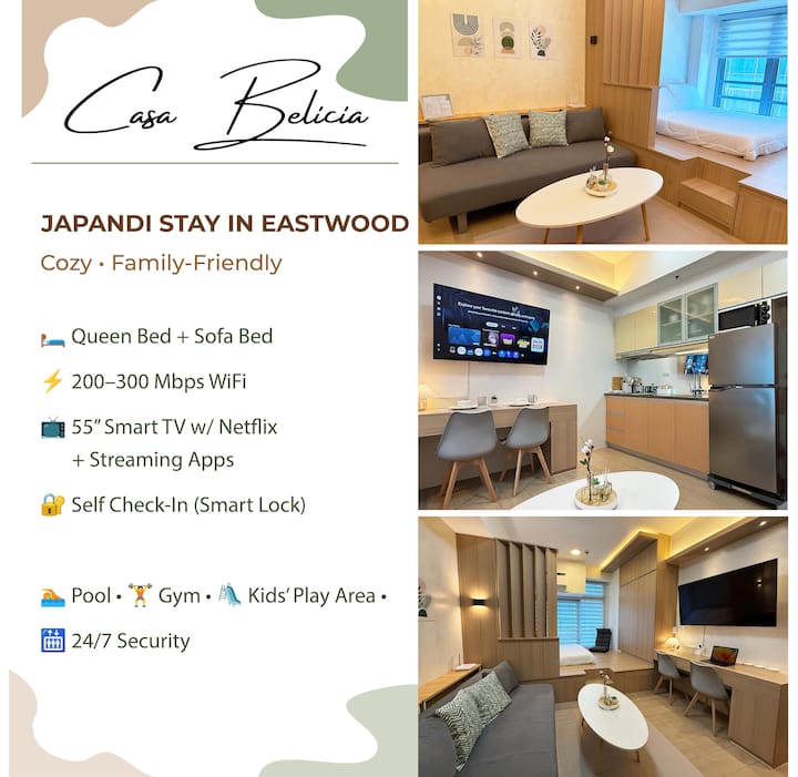 Cozy Condo In Eastwood + Wifi, Netflix, Pool - Marikina