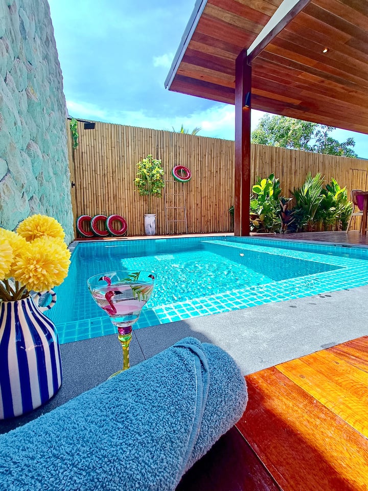 Suri Tropical(3) Hin Kong •Pool •Walk To Beach - Ko Pha-ngan