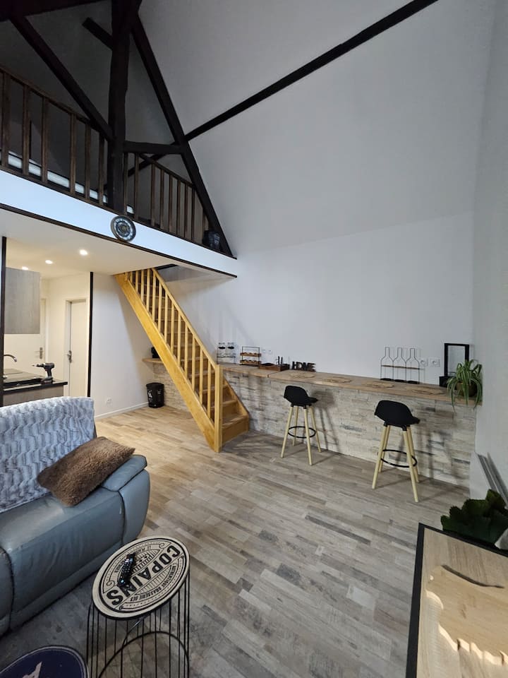 Duplex Dans Corps De Ferme Aéroport De Beauvais - France