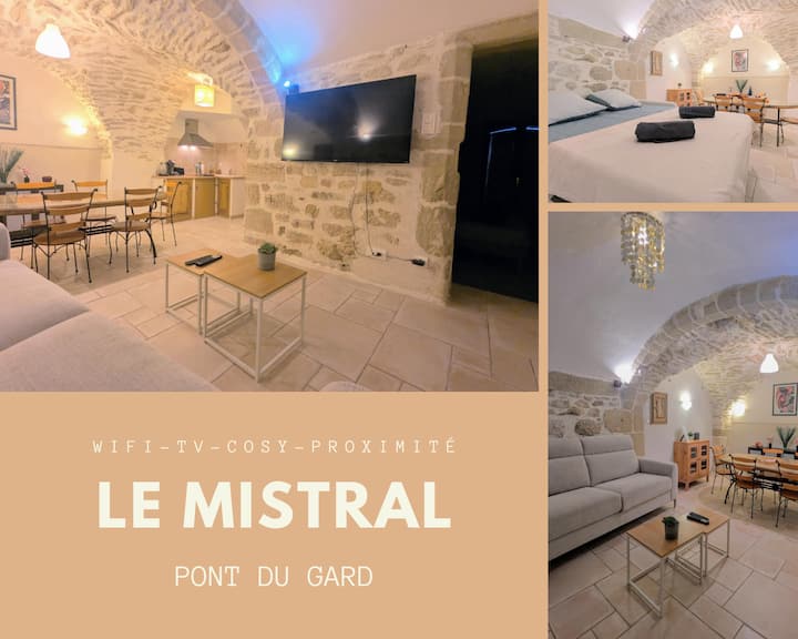 Le Mistral - Cosy & Intime| Wifi-tv| Pont Du Gard - Remoulins