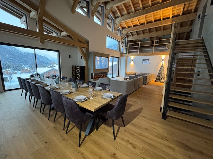 Chalet Neuf 7 Chambres Avec Sauna, Jacuzzi, Cinéma - Abondance
