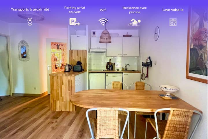 Agréable T2 Toulouse (St Martin Du Touch) - Portet-sur-Garonne